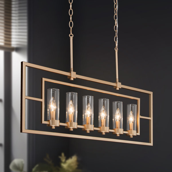 Willa Arlo Interiors Labonte 6 - Light Dimmable Kitchen Island Pendant Light & Reviews | Wayfair